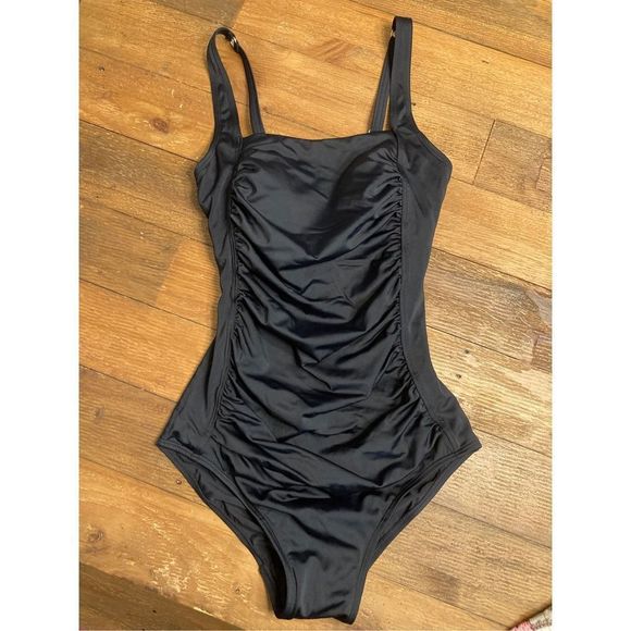 L.L. Bean | Swim | Ll Beansize 4 Long Black Slimmingswimsuit Bathing ...